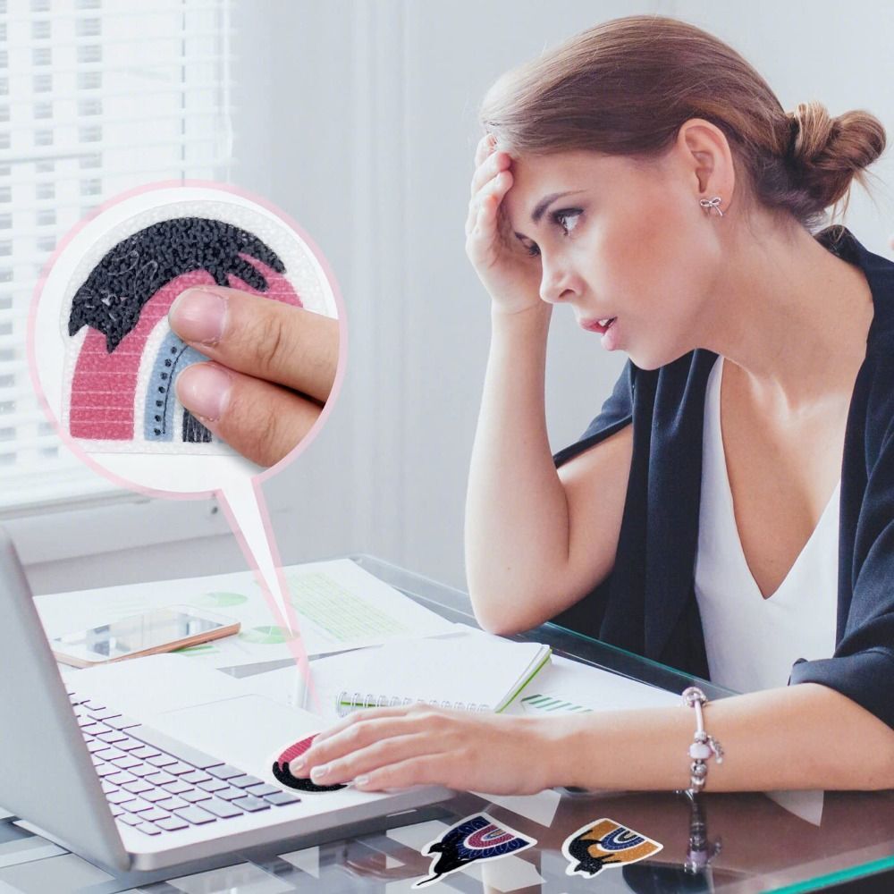 32Pcs Cute Sensory Stickers Textured Strips Anxiety Relief Stress Desk ...