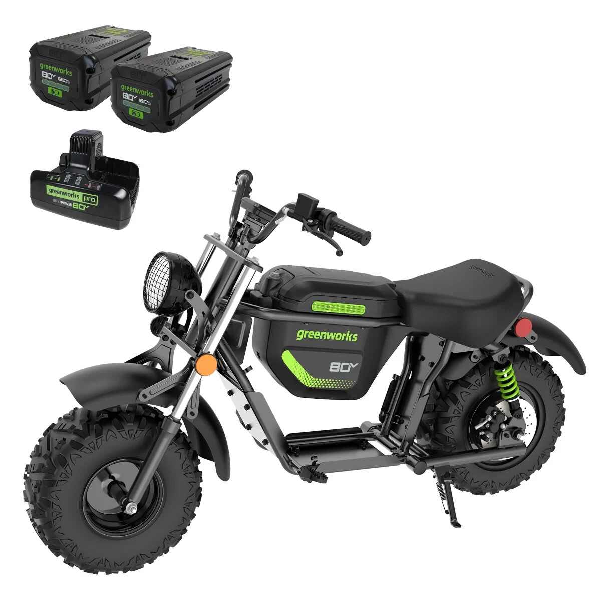 Greenworks 80V 1000W Motor Mini Bike (Certified to UL 2849 standards ...