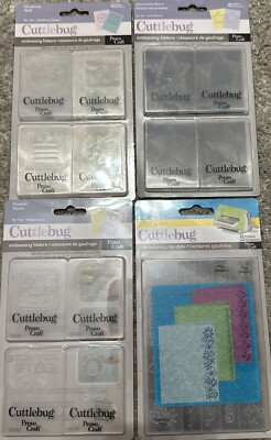 Provo Craft Cuttlebug Embossing Folders Lot Of 4 Borders Stars ...