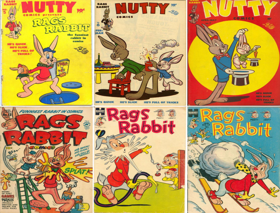 1940's - 1950's Rags Rabbit Comic Book Package - 7 eBooks on CD | eBay