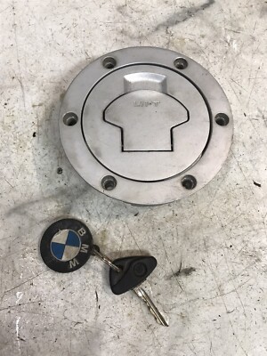 04 BMW K1200 K 1200 GT K1200GT gas fuel tank cap lid & key lock set ...