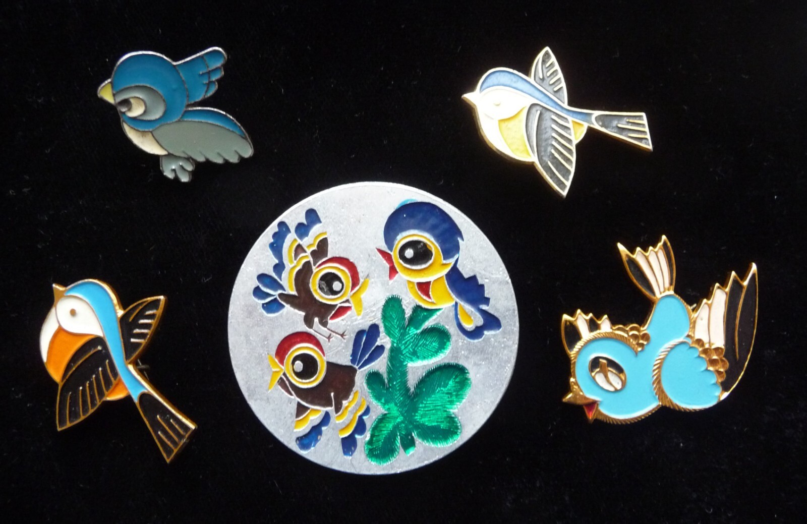Set 5 USSR Soviet Figured Badge Birds Sparrows Ornithology Zoo | eBay