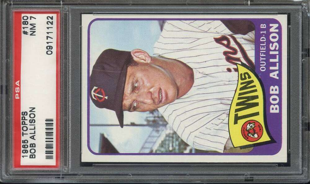 1965 TOPPS #180 BOB ALLISON PSA 7 TWINS *B65312 | eBay