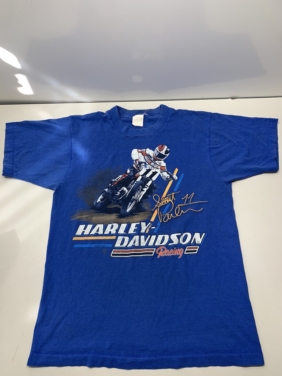 Vintage 1987 Harley Davidson Racing Scott Parker #11 … - Gem