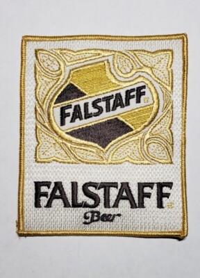 Falstaff Beer vintage patch, yellow/white/black, large, 4.75" W x 5.75 ...