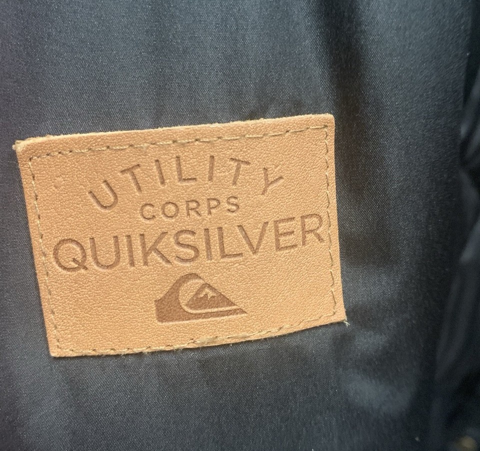 Utility Corps Quicksilver Jacket Men Large Black Bomber Wind Breaker ...