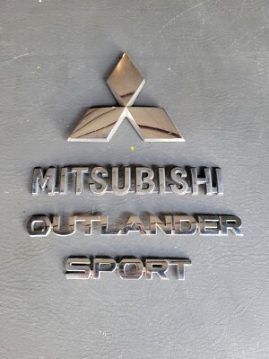 ️ 11 12 13 14 15 16 MITSUBISHI OUTLANDER SPORT REAR EMBLEM LOGO BADGE ...