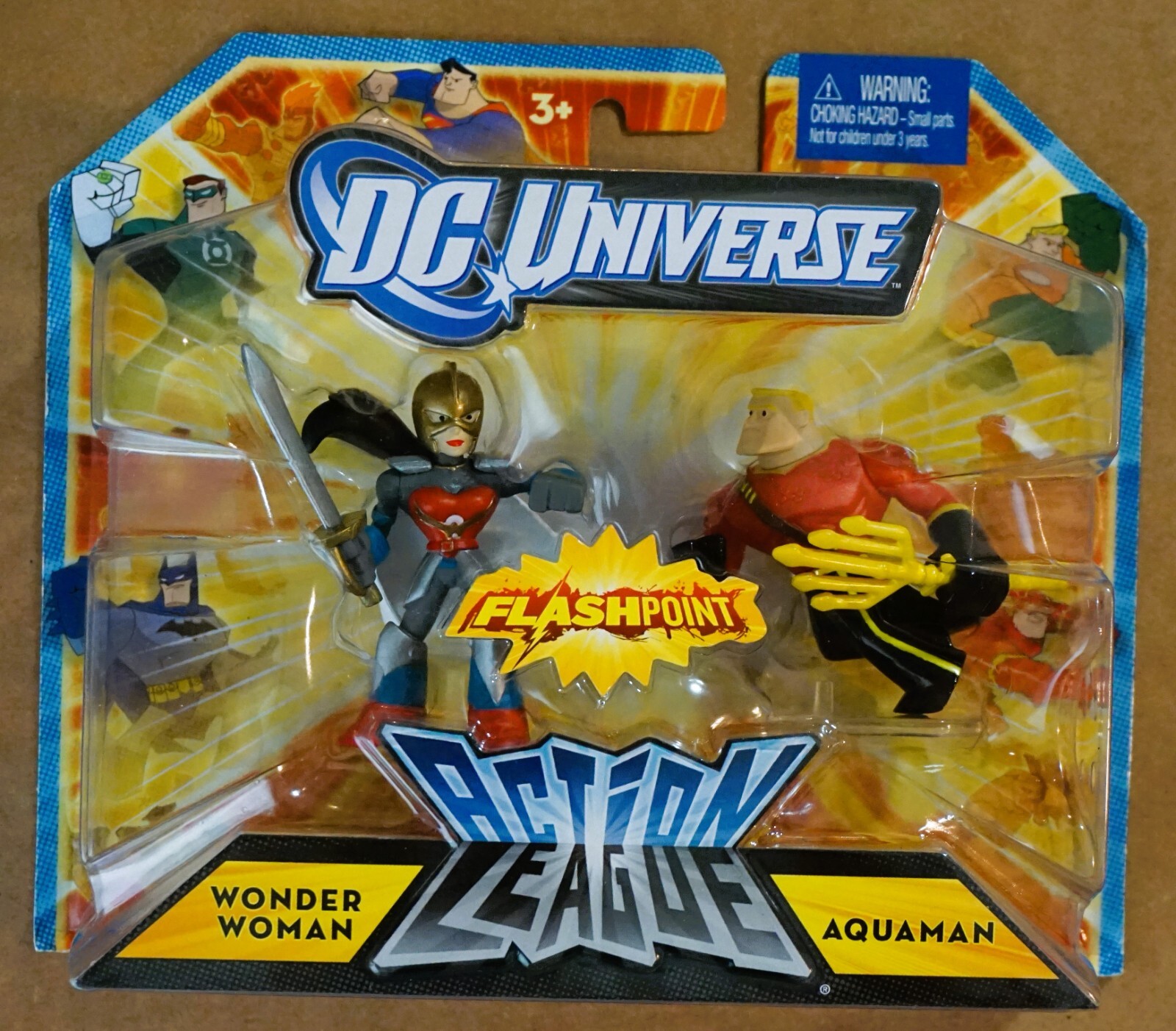 DC Universe Action League FlashPoint Wonder Woman & Aquaman 2.5" figure ...