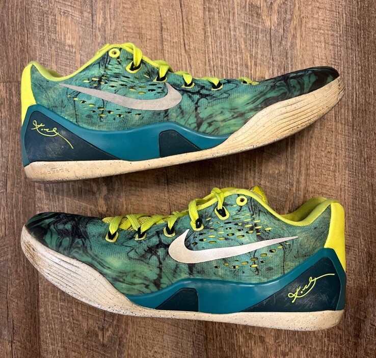 Nike Kobe 9 IX Low Easter Turbo Green Size 9.5 Sneake… - Gem