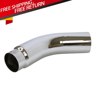 DIESEL EXHAUST CHROME TURNDOWN ELBOW TIP 4" Inch INLET 5" OUTLET 23 ...