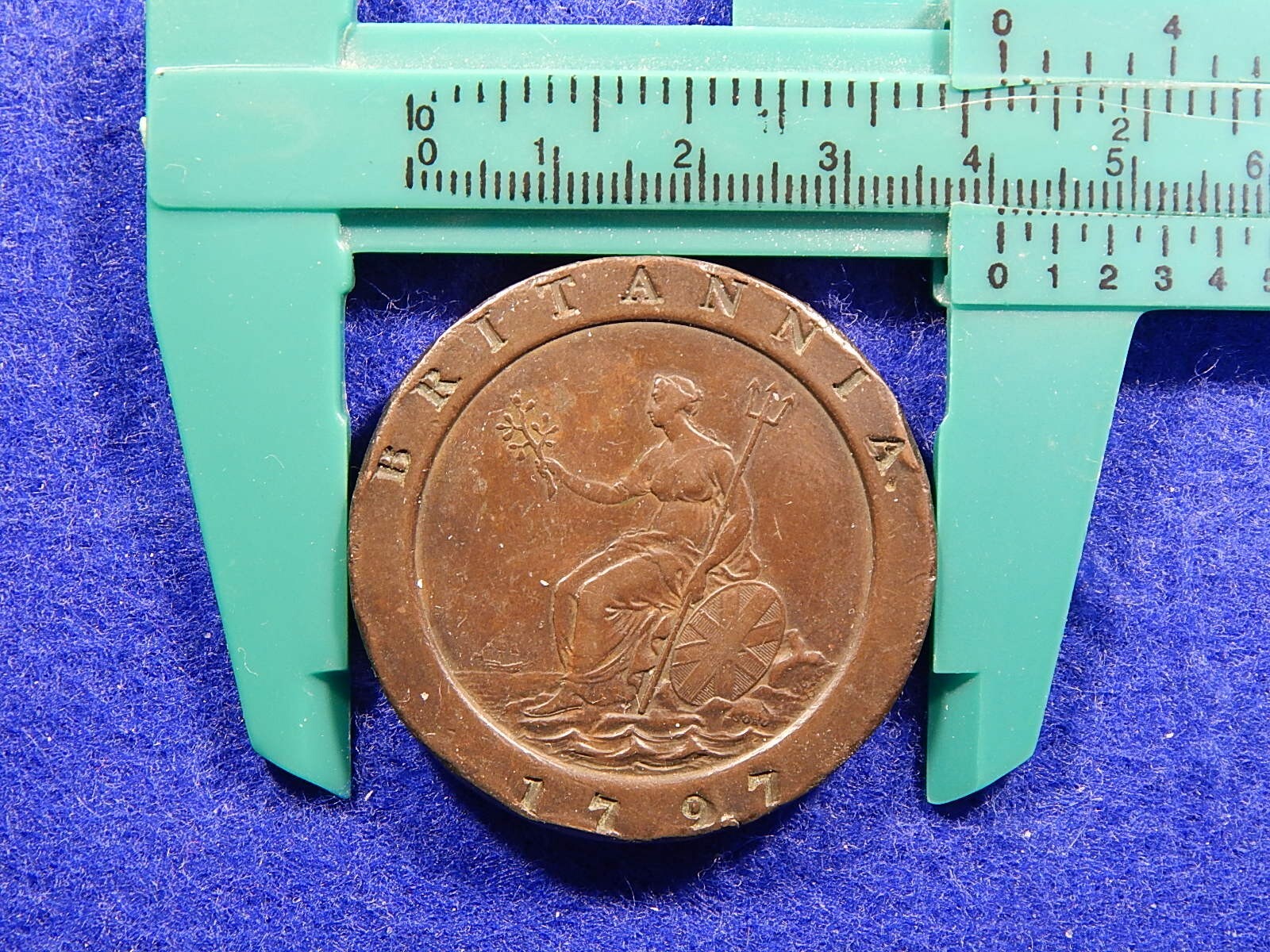 1797 GREAT BRITAIN CARTWHEEL TWO PENNY COIN | eBay