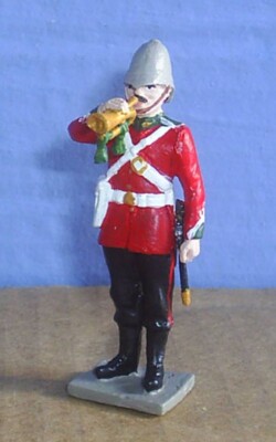 TOY SOLDIERS TIN ZULU WAR BRITISH 24TH FT BUGLAR 54 MM | eBay