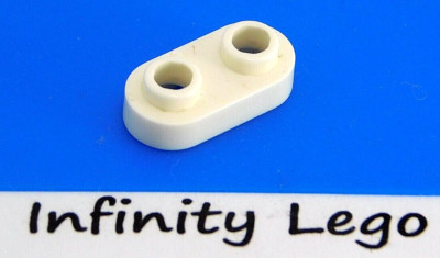25 LEGO White 1 x 2 Rounded Ends & Opened Studs (35480 10280) - 25 ...