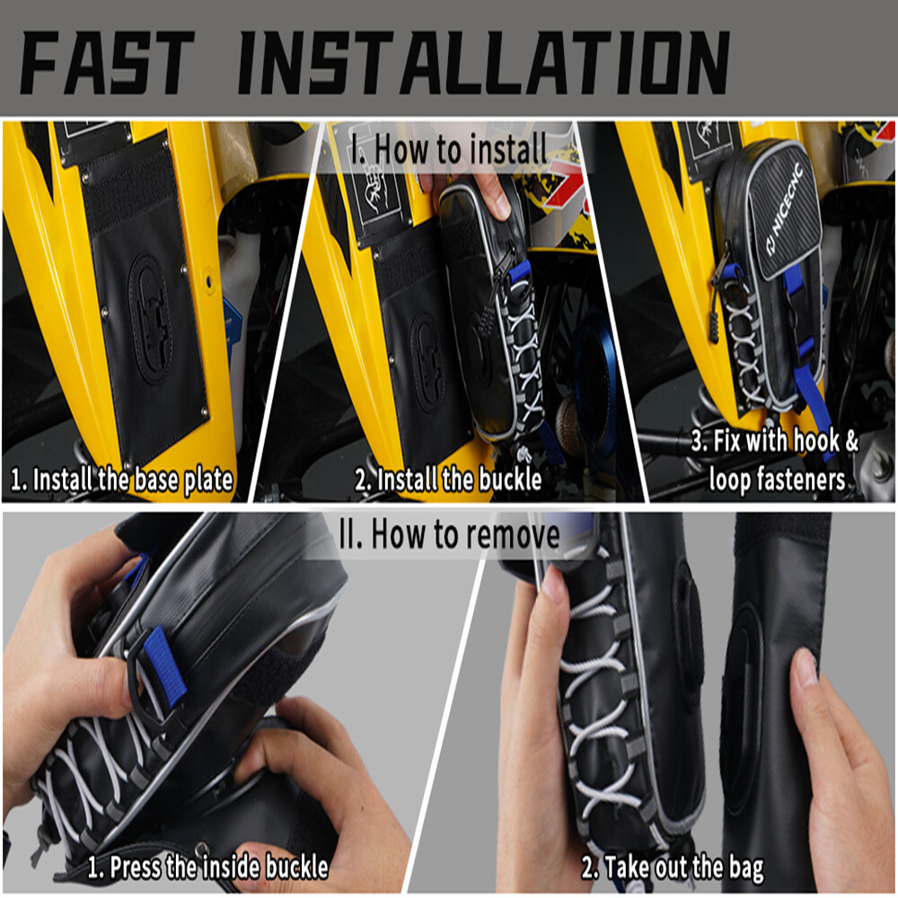 ATV Fender Pack Tool Bag Storage Luggage For Yamaha Raptor 700 700R SE ...