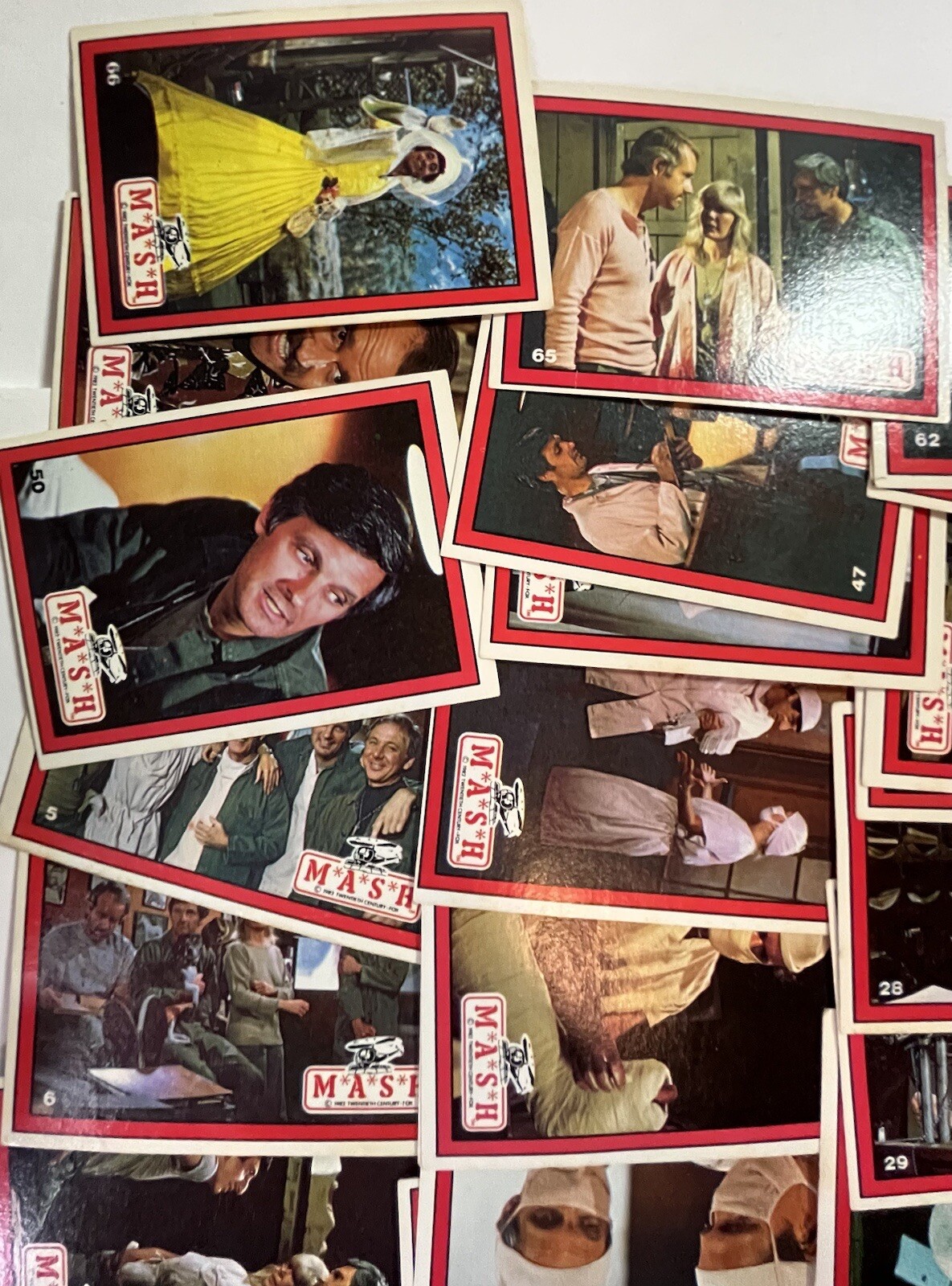 1982 MASH Trading Cards Lot - 20th Century Fox lot collectible ...