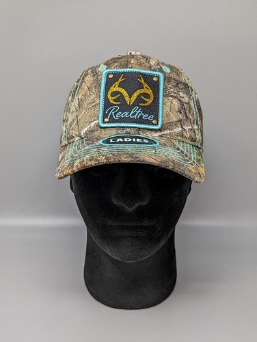 Realtree Ladies Camo Teal & Green Hunting Outdoor Adjustable Snapback ...