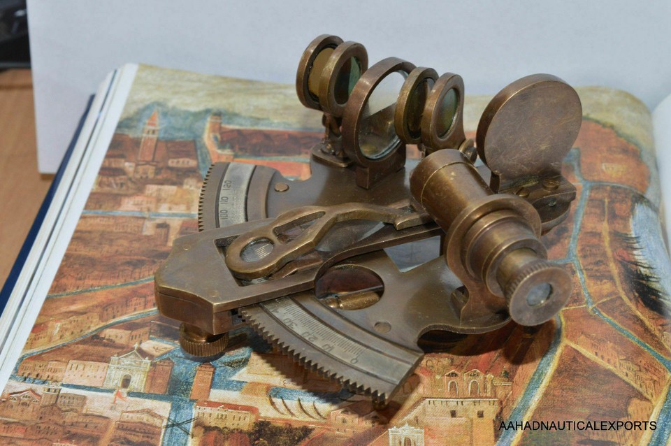ANTIQUE REPRODUCTION Authentic Models Pocket Sextant Used Ancient ...