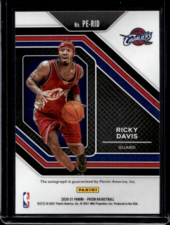 2020-21 Prizm Ricky Davis Penmanship Auto #PE-RID Cavaliers | eBay