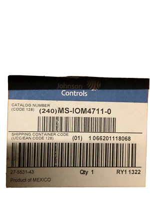 Johnson Controls MS-IOM4711-0 I/O Module | eBay