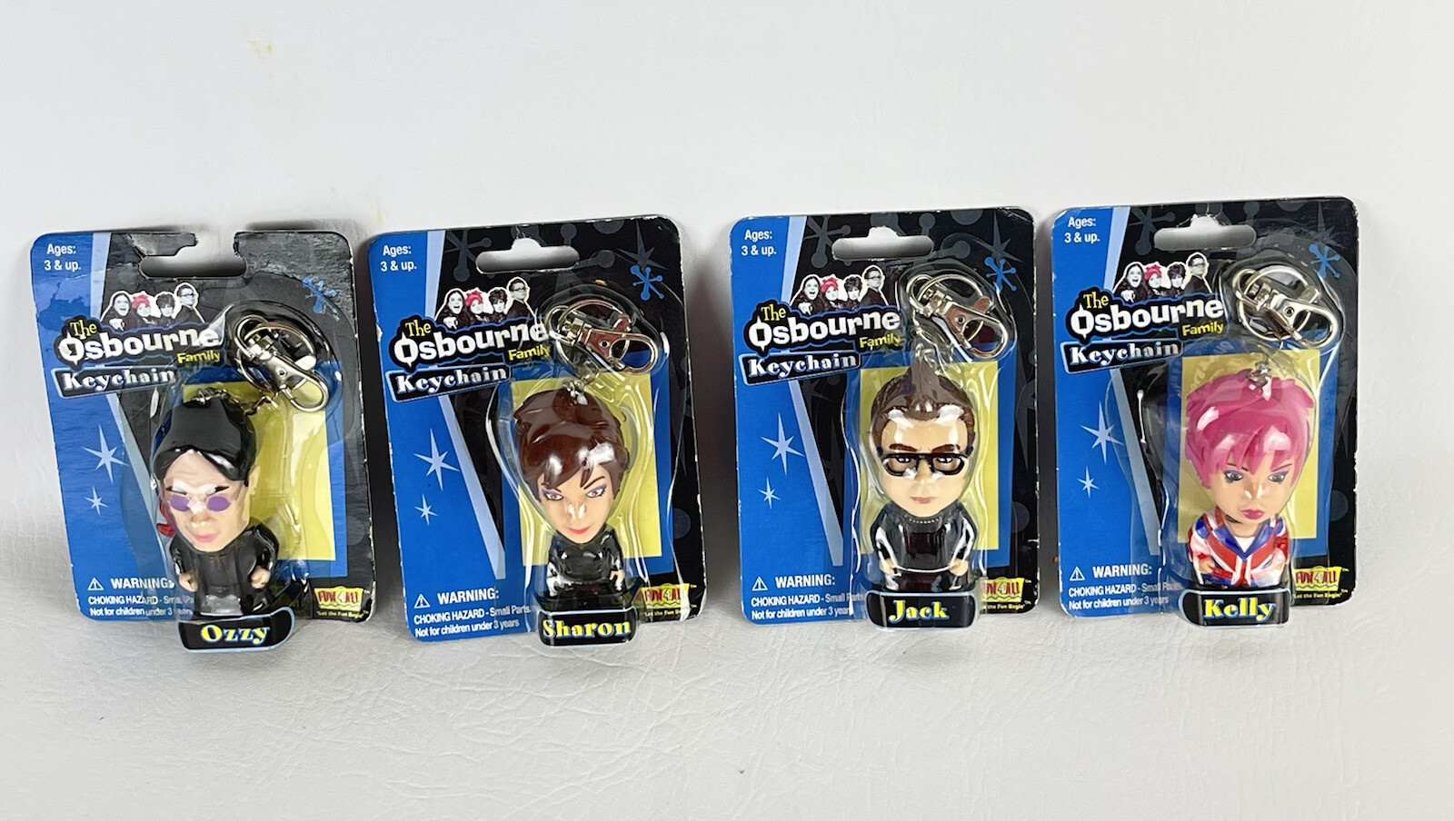 The Osbourne Family Keychain Set Set Of 4 Vintage - Ozzy, Sharon, Kelly ...