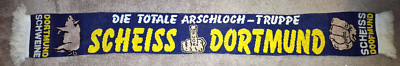 FC Schalke 04 Schal - SCHEISS BvB - Die totale A.....loch Truppe - | eBay