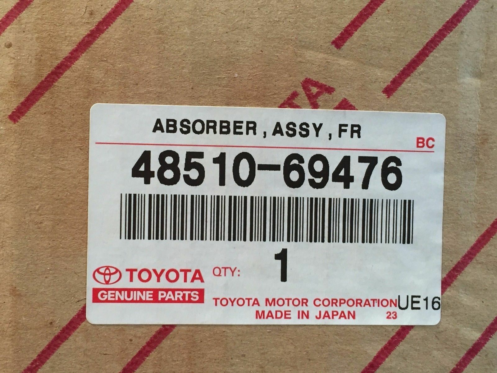 Toyota 48510-69476 Prado Landcruiser GRJ150 Absorber Assembly FR (Front ...