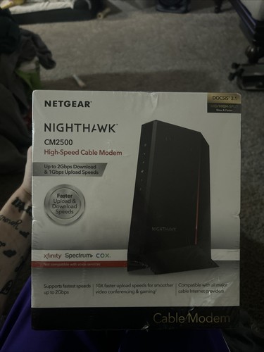 NETGEAR Nighthawk Mid/high-Split Multi-Gig 2Gbps Cable Modem | CM2500 ...