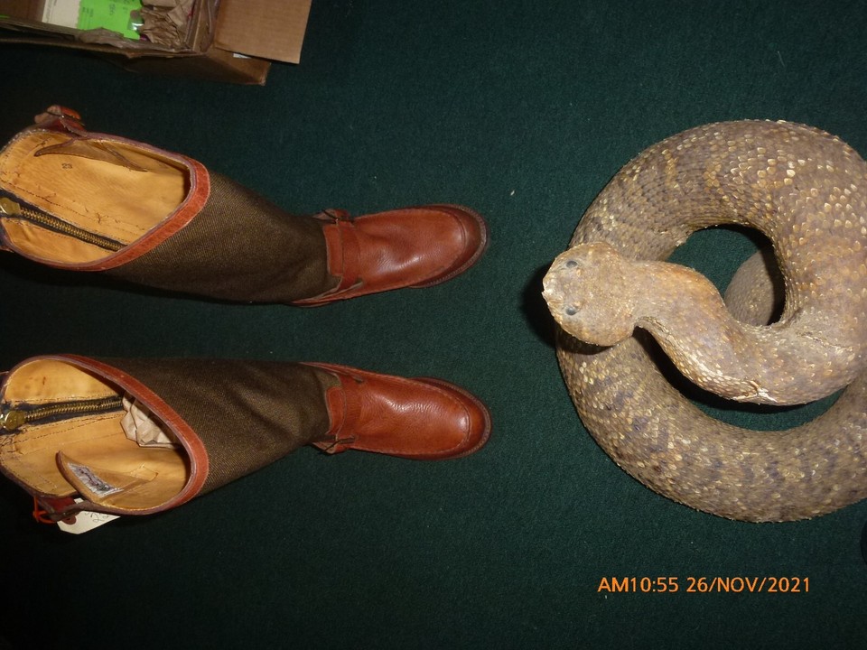 CHIPPEWA BULLHIDE & VIPER CLOTH SNAKE& WATERPROOF BOOTS SIZE MENS SIZE ...