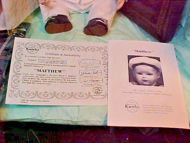 MATTHEW DOLL- Picture Perfect Babies Knowles ORIGINAL EDITION 1987 ...