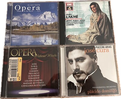 Opera CD Collection Lot Relax Opera/Delibes Lakme/Opera Without Words ...