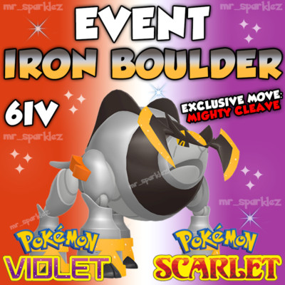 IRON BOULDER MIGHTY CLEAVE PARADOX TERRAKION Pokemon Scarlet & Violet ...