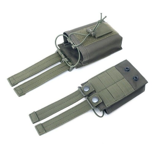 Tactical Military Molle Nylon Pouch Radio Holster Portable Walkie ...