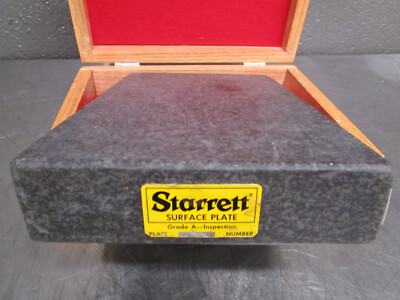 STARRETT SHOP GRANITE SURFACE PLATE GRADE A INSPECTION 102364 12x8 | eBay