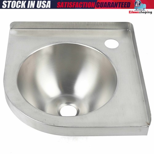 RV Boat Caravan Camper Corner Wash Basin Triangular Sink 304 Stainless ...