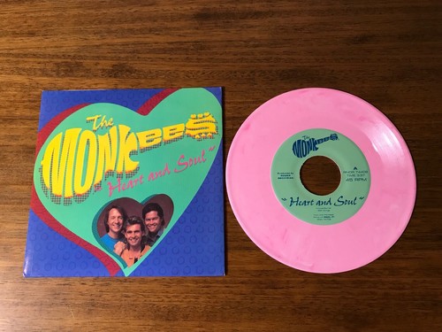 THE MONKEES ~ HEART AND SOUL ~ LIMITED EDITION ~ PINK COLORED VINYL 45 ...