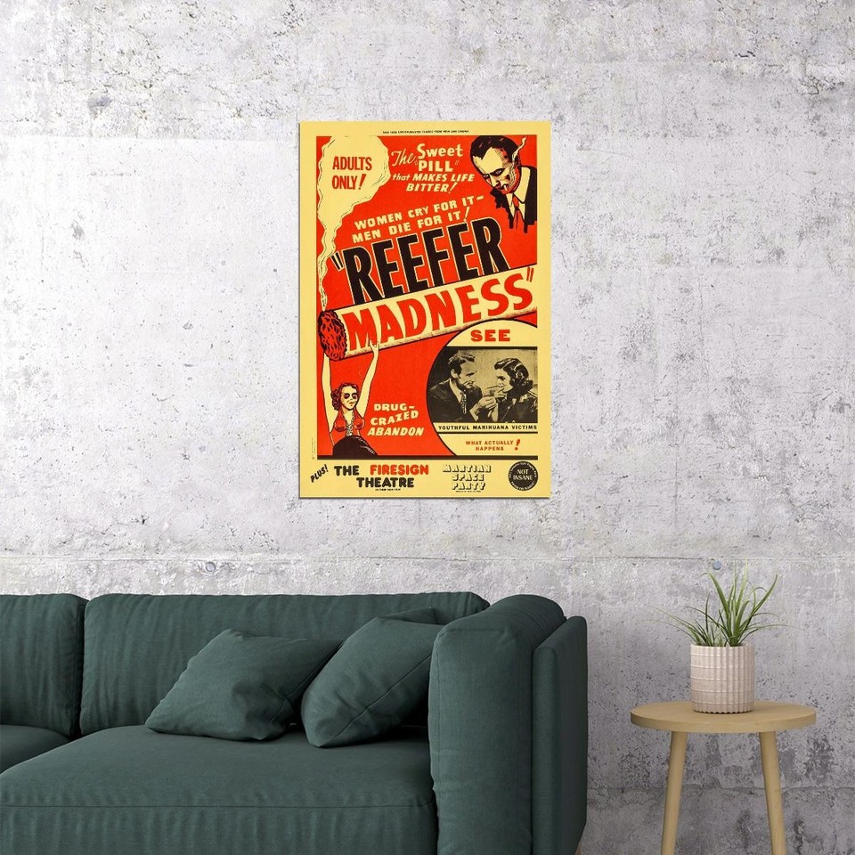 367076 Reefer Madness Drug Marijuana Addiction Film Art Print Poster | eBay