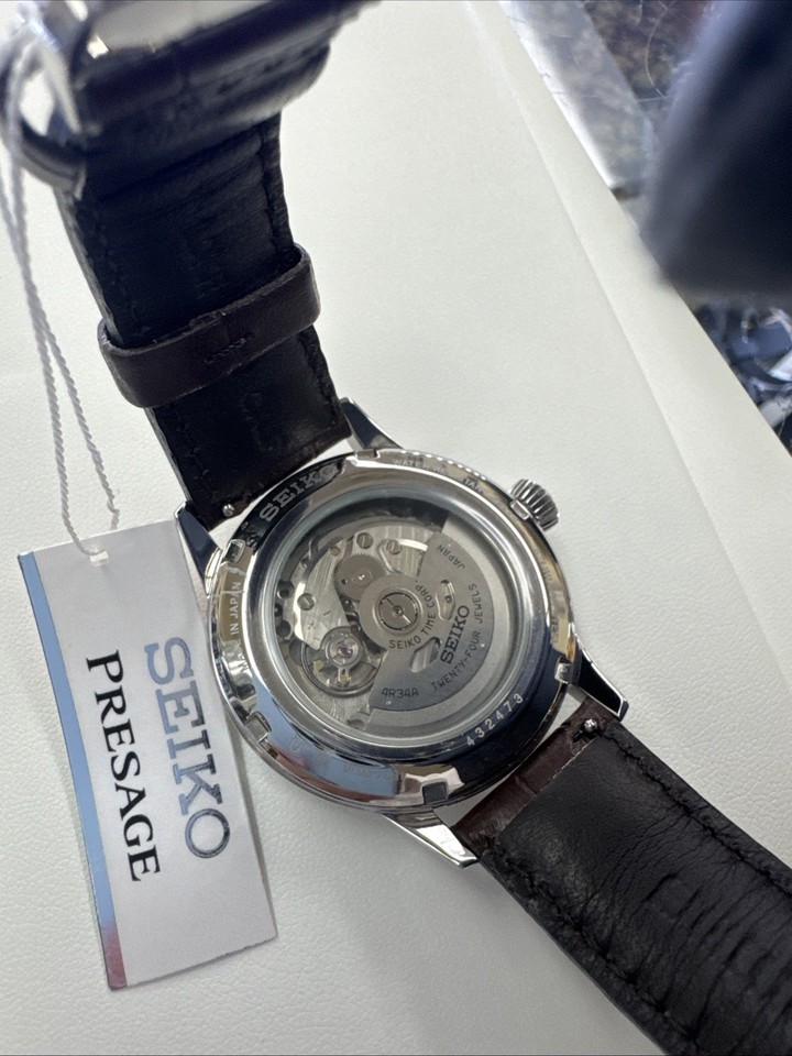 NEW Seiko Presage Cocktail Time SS Automatic GMT Ivory Dial Watch ...