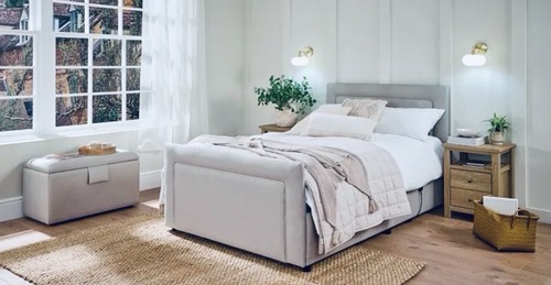 Restwell Aspire Electric Adjustable Mobility Bed with Headboard and ...