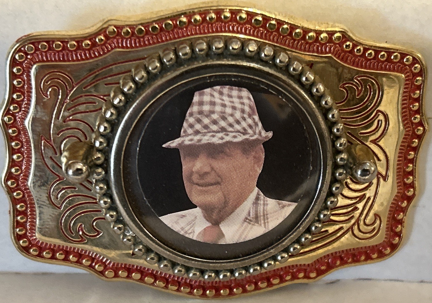 Vintage Paul "Bear" Bryant Memorial Belt Buckle University Of Alabama ...