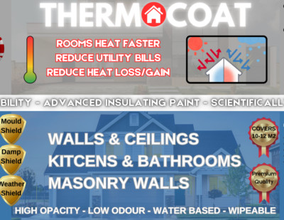 THERMOCOAT Damp Proof & Damp Seal Emulsion Paint - 30ml to 1L - 12 ...