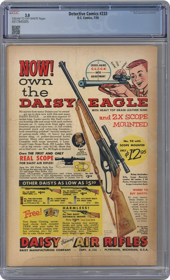 Detective Comics #233 CGC 3.0 1956 4317845005 1st app. Batwoman | eBay