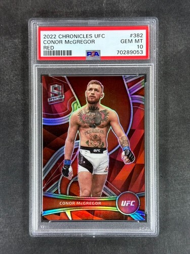 2022 Panini Chronicles UFC #382 Conor McGregor Red /199 PSA 10 Gem Mint ...