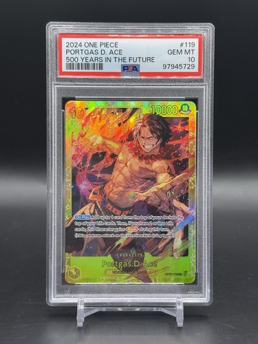 2024 One Piece Portgas D. Ace Secret OP07-119 PSA 10 Gem Mint | eBay
