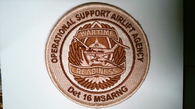 MILITARY PATCH HOOK & LOOP OPERATIIONAL SUPPORT AIRLIFT AGENCY ...