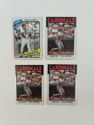 Jack Clark EX-NM 1980 & 1986 Topps Mixed Lot | eBay