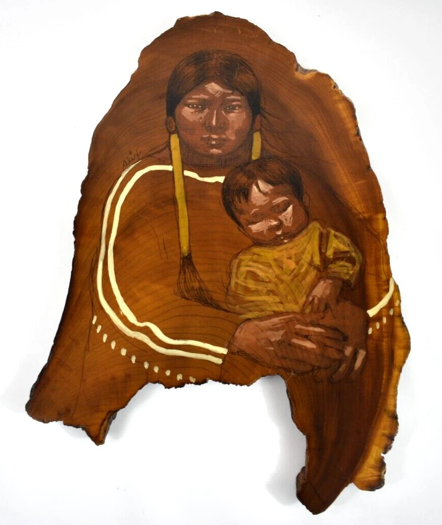 Native American Mother And Child Art
