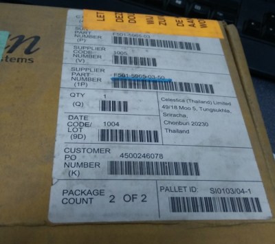 SUN Microsystems 501-5965-03 Rev 50 System Configuration Card Reader ...