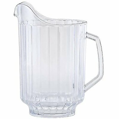 (ONE PITCHER) PLASTIC PITCHERS 58 oz CLEAR STYLE POLY CARBON BEER ...