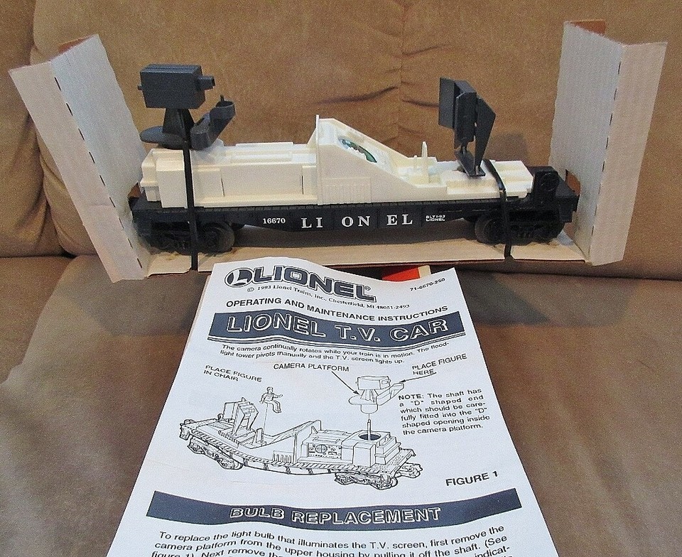 LIONEL #16670 LIONEL TV MONITOR CAR,(NIB) | eBay