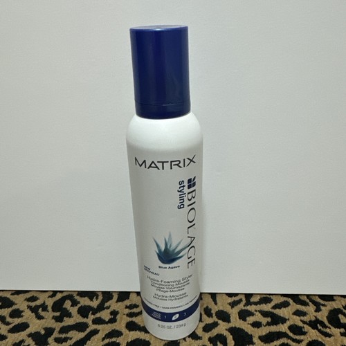 Matrix Biolage BLUE AGAVE Hydra Foaming Styler Conditioning Mousse 8.25 ...